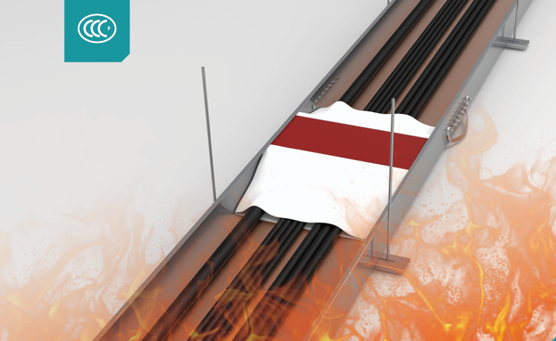 Cable tray fire barrier section Fire partition Fire blocking module